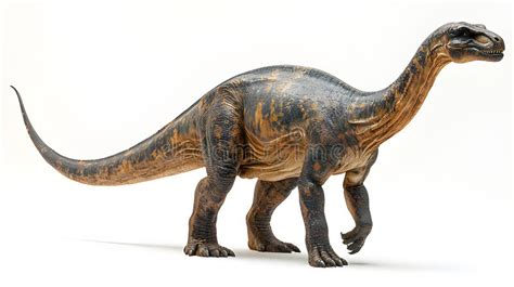 Full Body Side Profile Of A Diplodocus Stock Illustration
