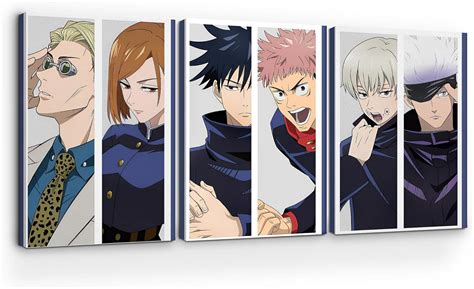 Mavis Print Jujuttsu Kaissen Set Of 3 24x36 Inches Wall
