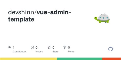 GitHub Devshinn Vue Admin Template