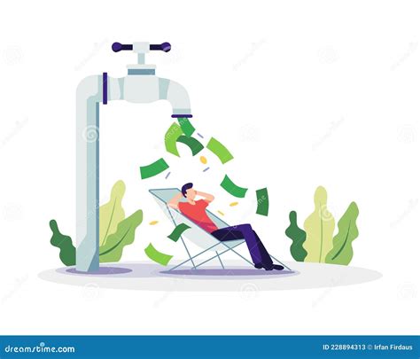 Illustration Du Concept De Revenu Passif Illustration De Vecteur