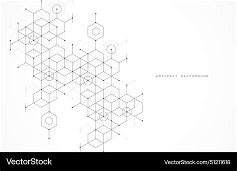 Abstract Geometric Boxes Pattern Dot Line Vector Image