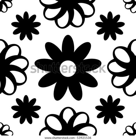 Raster Seamless Flower Background Stock Illustration 53921536