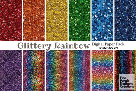 Chunky Rainbow Pride Glitter Colorful Graphic By Finepurpleelephant