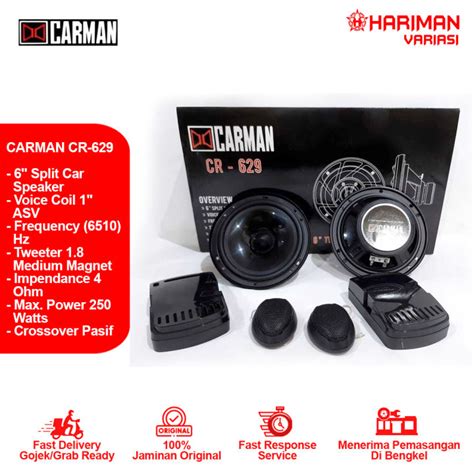 Carman Cr Split Speaker Pintu Mobil Watt Lazada Indonesia