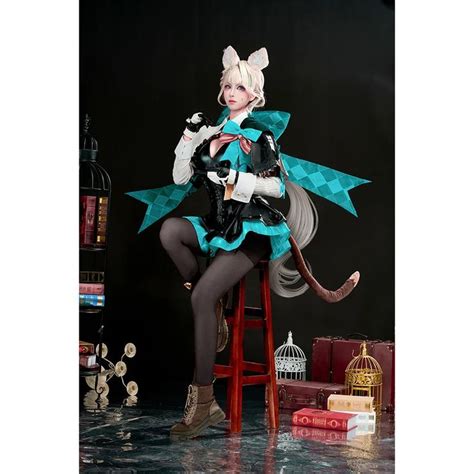 Genshin Impact Lynette Cosplay Costume C08650 Aaa Cosplay Costumes Lynette Costumes