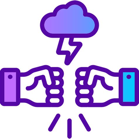 Conflict Generic Gradient Lineal Color Icon