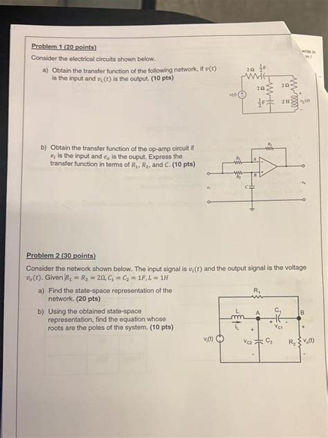 solved problem 1 20 points consider the electrical