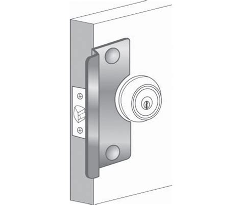 Pro Lok 6 Latch Protector Center Rose Brass Elp200b