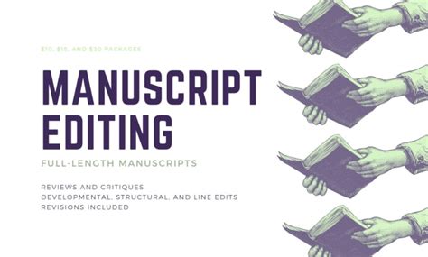 Edit Your Finished Manuscript Both Developmental And Line By Riley