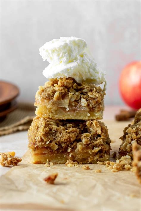 Apple Crisp Bars Ginger Snaps Baking Affairs