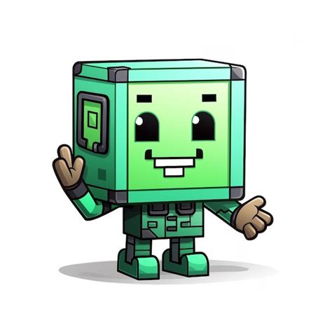 Premium Ai Image Storage Company Character Simple