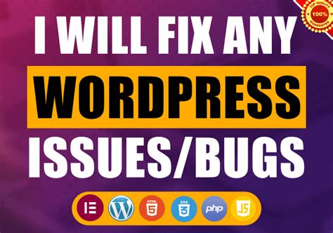 Fix Wordpress Elementor Bug Errors Issues Fix Html Css Php