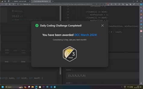 I Earned A March Badge On Leetcode Abhishek Kumar Posted On The