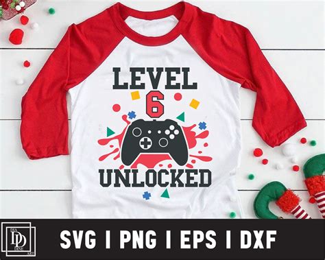 Level Unlocked Birthday Gamer Svg Th Birthday Boy Video Game Svg Birthday Shirt Svg Years