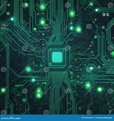 A Computer Circuit Board With A Cpu Chip On It Computer Graphics Texture Of Electronic Circuit