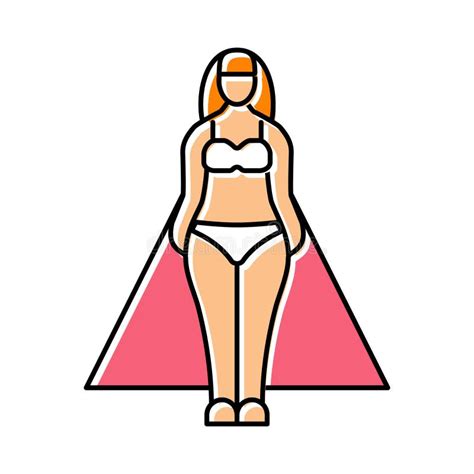 Pear Female Body Type Color Icon Vector Illustration Stock Vector Illustration Of Science