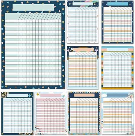 9 Pcs Classroom Incentive Charts Classroom Behavior Chart
