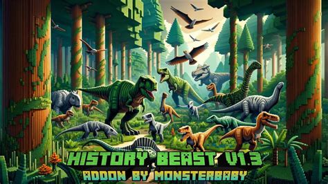 Minecraft Bedrock Prehistoric Mod History Beast Add On V13 Smooth