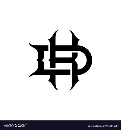 Initial Kd Monogram Letter Logo Royalty Free Vector Image