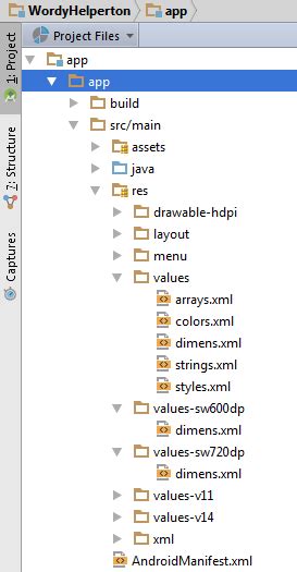 How does one get dimens.xml (sw600dp) into Android Studio? - Stack Overflow