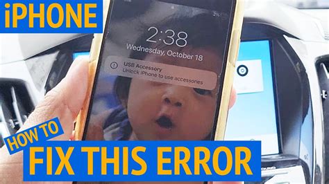 How To Fix Unlock Iphone To Use Accessories Error Youtube