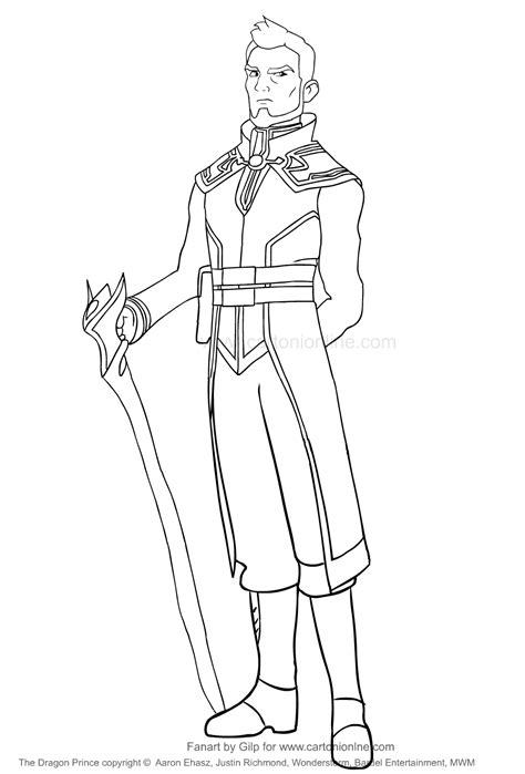 Dragon Prince Coloring Page