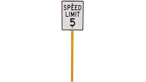 Trike Path Speed Limit 5 Sign Playground Equipment From Playworld
