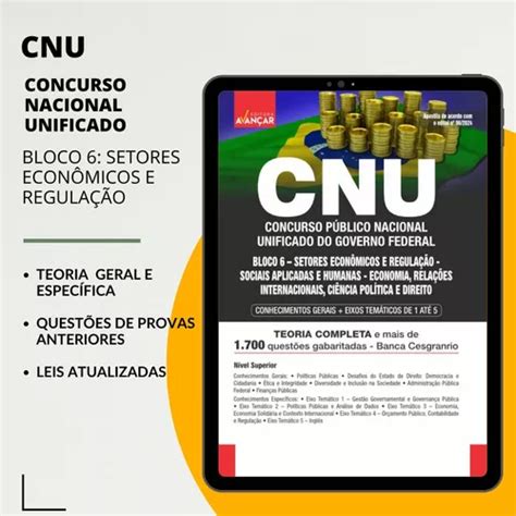 Apostila Cnu 2024 Bloco 6 Completa E Atualizada à Venda Em São