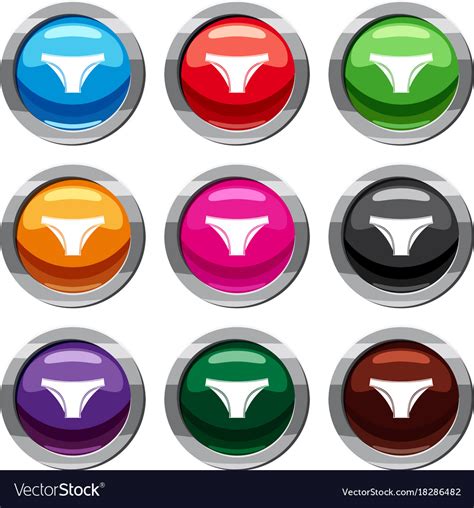 Female Cotton Panties Set Collection Royalty Free Vector
