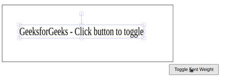 How To Change Font Weight Of A Canvas Type Text Using Fabric Js Geeksforgeeks