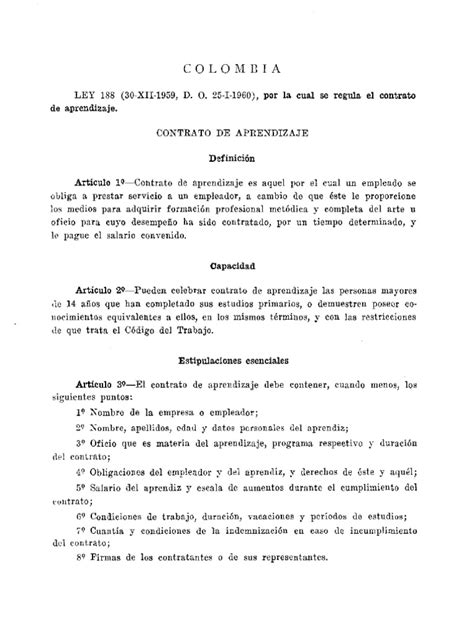 Ejemplo Contrato De Aprendizaje Pdf