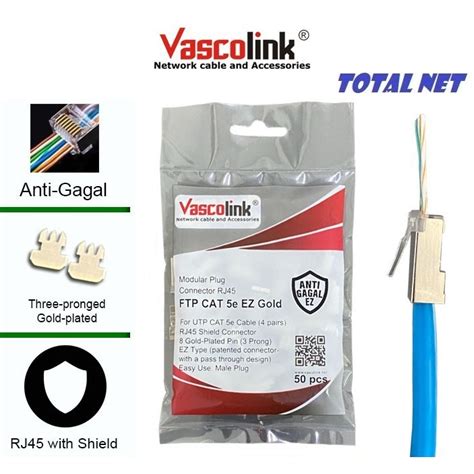 Jual Vascolink Rj Ftp Cat E Ez Gold Cat Isi Pcs Shopee Indonesia