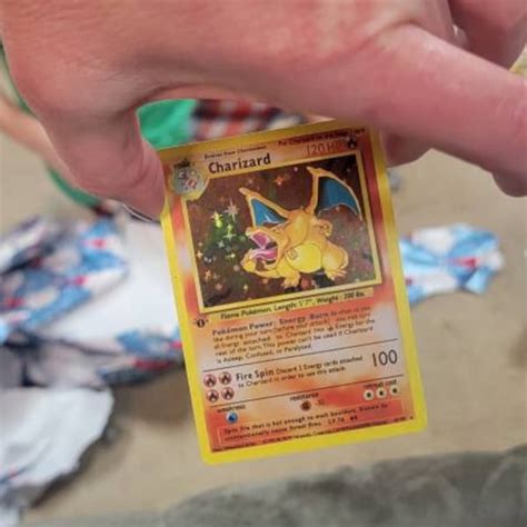 Shadowless Charizard Handmade Holo Card With Pro Case Etsy