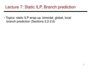 PPT Branch Hazards And Static Branch Prediction Techniques PowerPoint Presentation ID 4017371