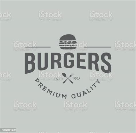 벡터 빈티지 패스트 푸드 힙스터 천연 햄버거 라벨 기호 비스트로 아이콘 스트리트 식당 엠블럼 일러스트레이션 건강에 좋지 않은 음식에 대한 스톡 벡터 아트 및 기타 이미지