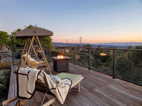 Bronze Solid Glass Railing Castro Valley Ca