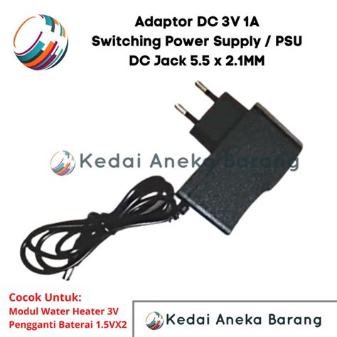 Jual Adaptor Power Supply PSU 3V 1A 3 Volt 1 Ampere DC Jack BMS27 Shopee Indonesia