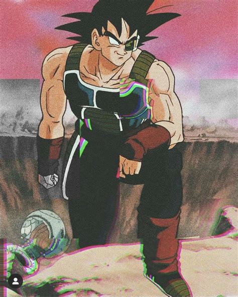 An Image Of A Dragon Ball Fighter In The Air With His Fist Out And One