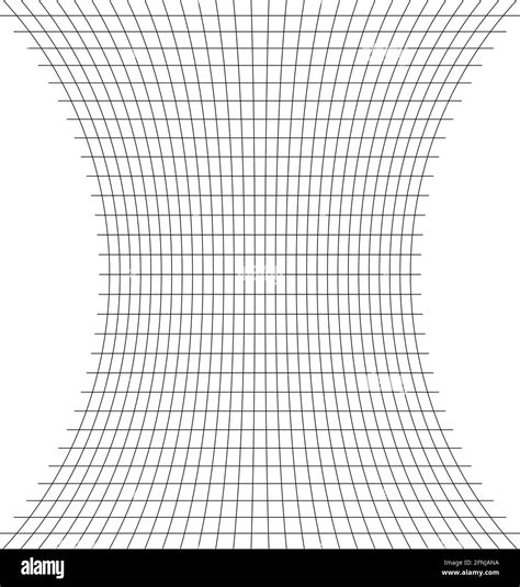Grid Mesh Lattice Grating With Distort Deform Effect Distortion