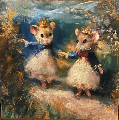 Whimsical Mice In Vintage Dresses Giclée Art Print By Artist Etsy Canada In 2025 Giclee Art