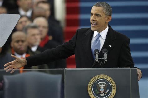 President Obamas Inaugural Address And His Second Term On Point
