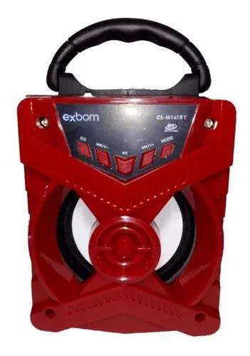 Parlante Exbom 2629 Con Bluetooth Roja Mercadolibre
