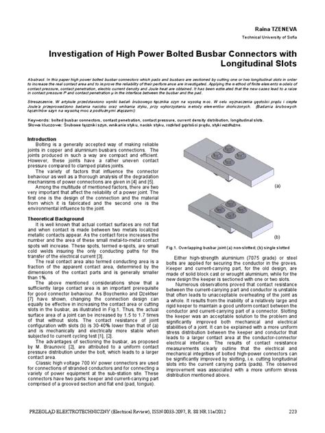Busbar Joints Download Free Pdf Electrical Connector Electrical