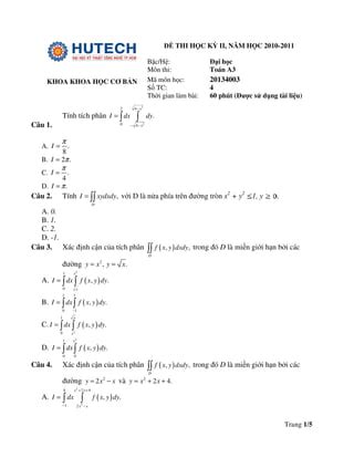 Toan a3 de 1 | PDF