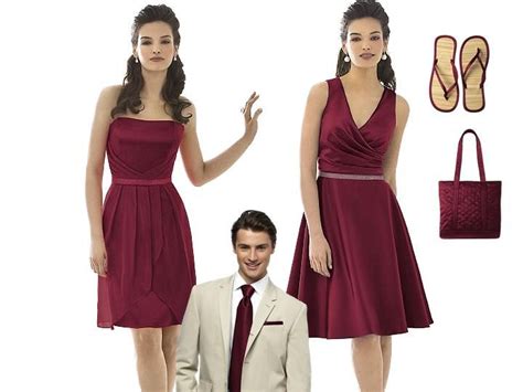 Burgundy Pantone Wedding Styleboard The Dessy Group Pantone
