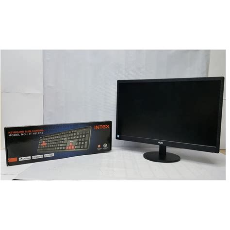 AOC E2270SWHN 21 5 Inch LED Monitor With Intex IT 1017RB PS 2 Keyboard TV Home Appliances TV