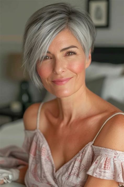 25 Gray Pixie Hairstyles For The Modern Chic Woman In 2024 Pixie