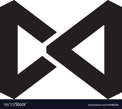 Abstract Connection Logo In Trendy And Minimal Vector Image