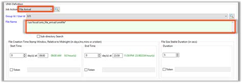 File Arrival Jobs Help