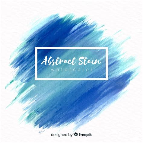 수채화 얼룩 배경 무료 벡터